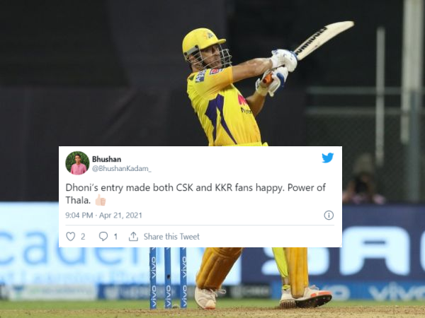 Fans go wild as MS Dhoni bats ahead of Suresh Raina and Ravindra Jadeja against KKR