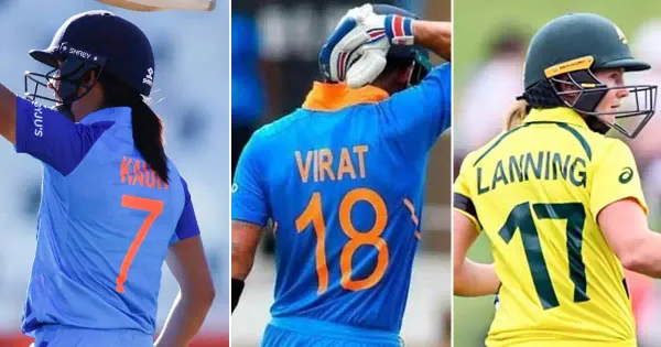 5 Male and female cricketers with same international jersey numbers