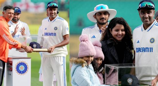 Team India Celebrate R Ashwin's 100th Test Match