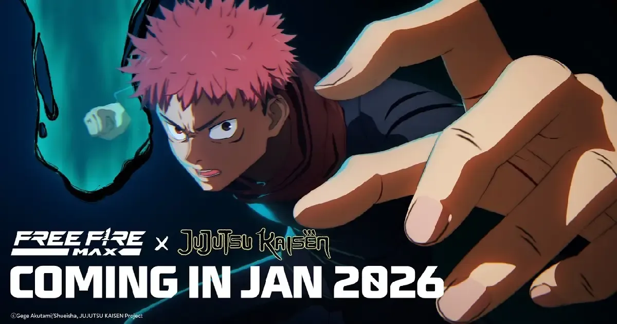 Free Fire Max x Jujutsu Kaisen Collaboration Coming in January 2026