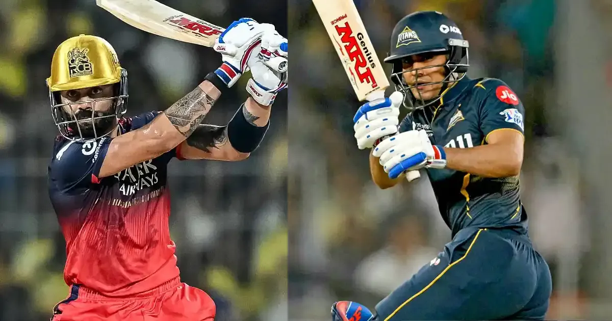 Top 5 run-getters in RCB vs GT in IPL