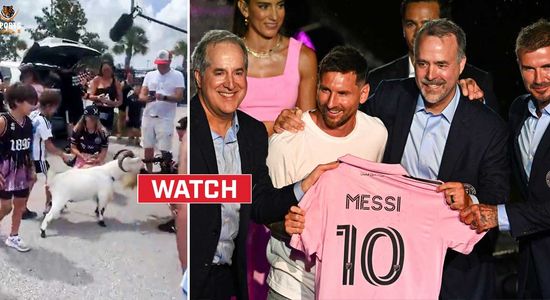 WATCH: Fan carries actual goat to Lionel Messi’s Inter Miami presentation