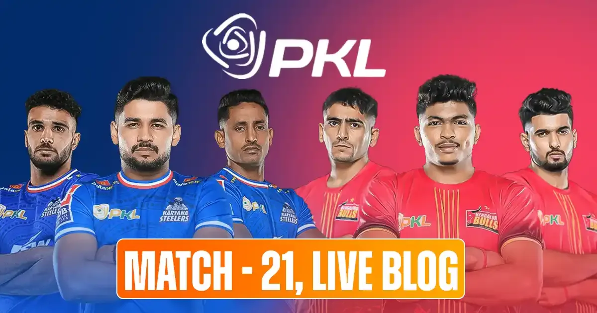 PKL 2025: Match 21, Haryana Steelers vs Bengaluru bulls Live Updates ...