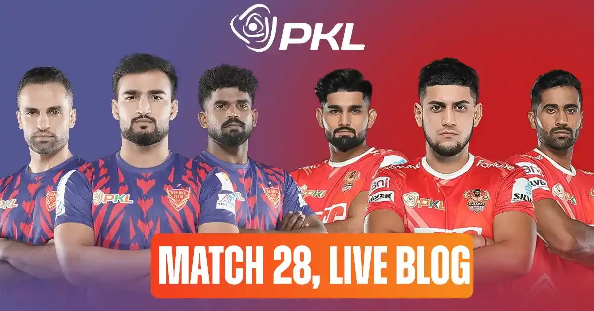 PKL 2025: Match 28, Dabang Delhi K.C vs Gujarat Giants Live Updates ...