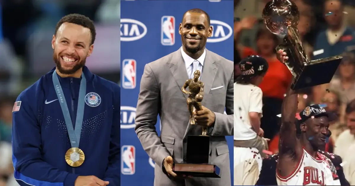 Players to win an NBA title, NBA MVP, Finals MVP and an Olympic Gold Medal
