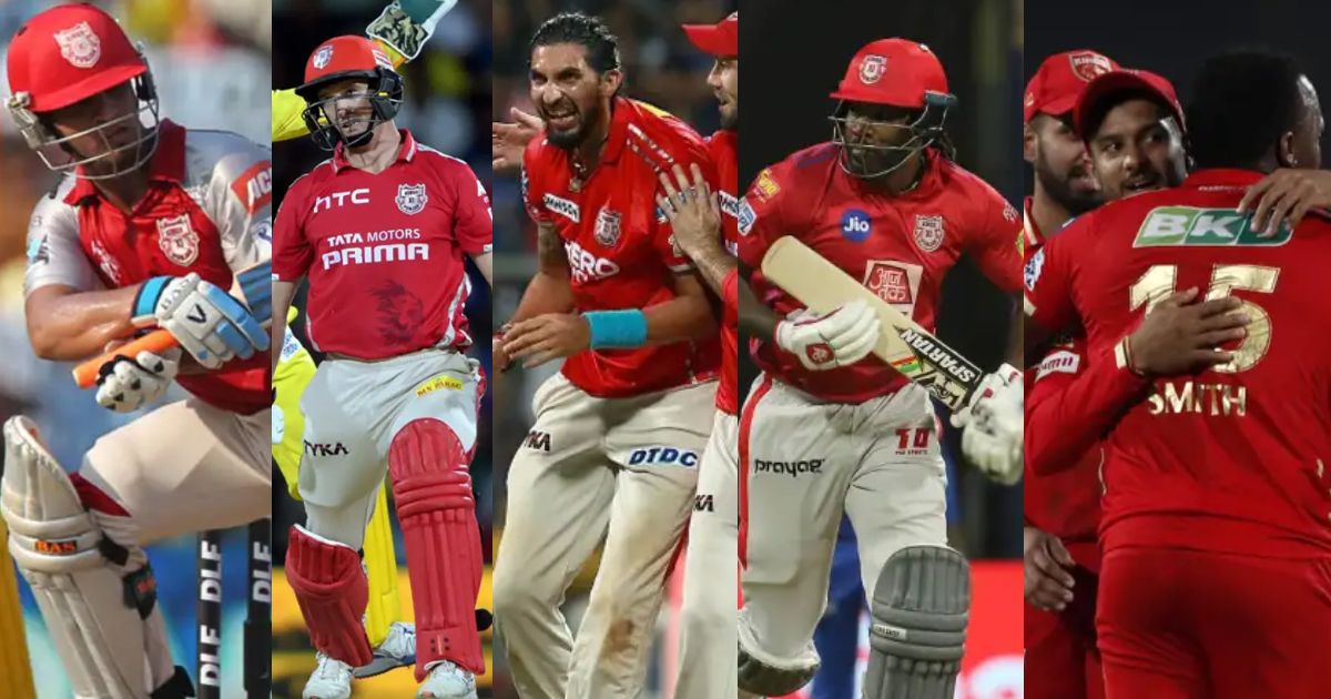 Punjab Kings XI IPL jerseys over the years