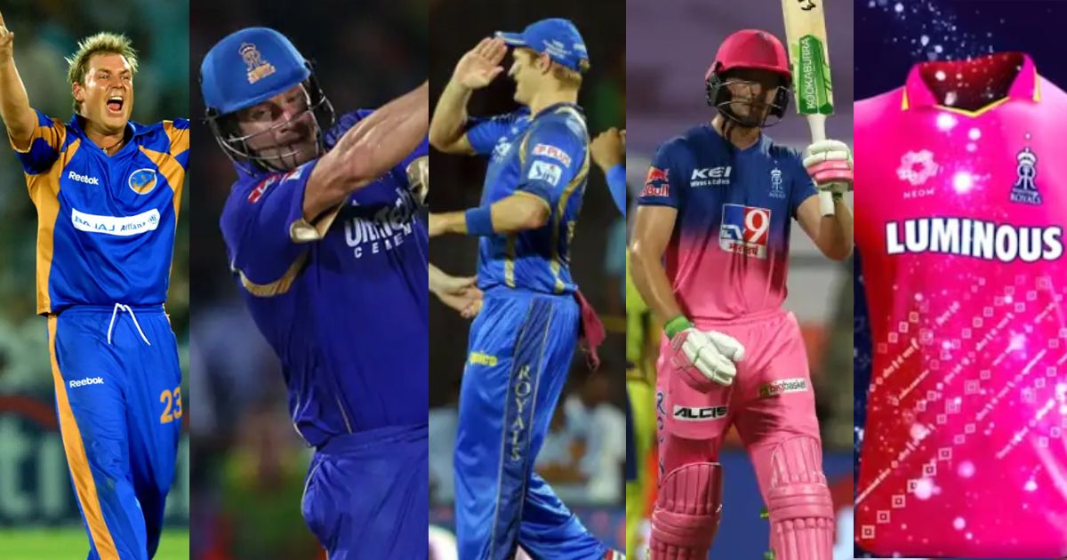 Rajasthan Royals IPL jerseys over the years
