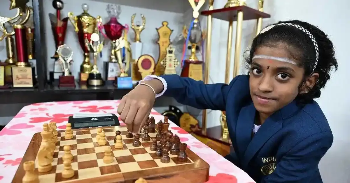 10-year-old prodigy Sharvaanica AS becomes U-10 girls chess champion at FIDE World Cadets 2025