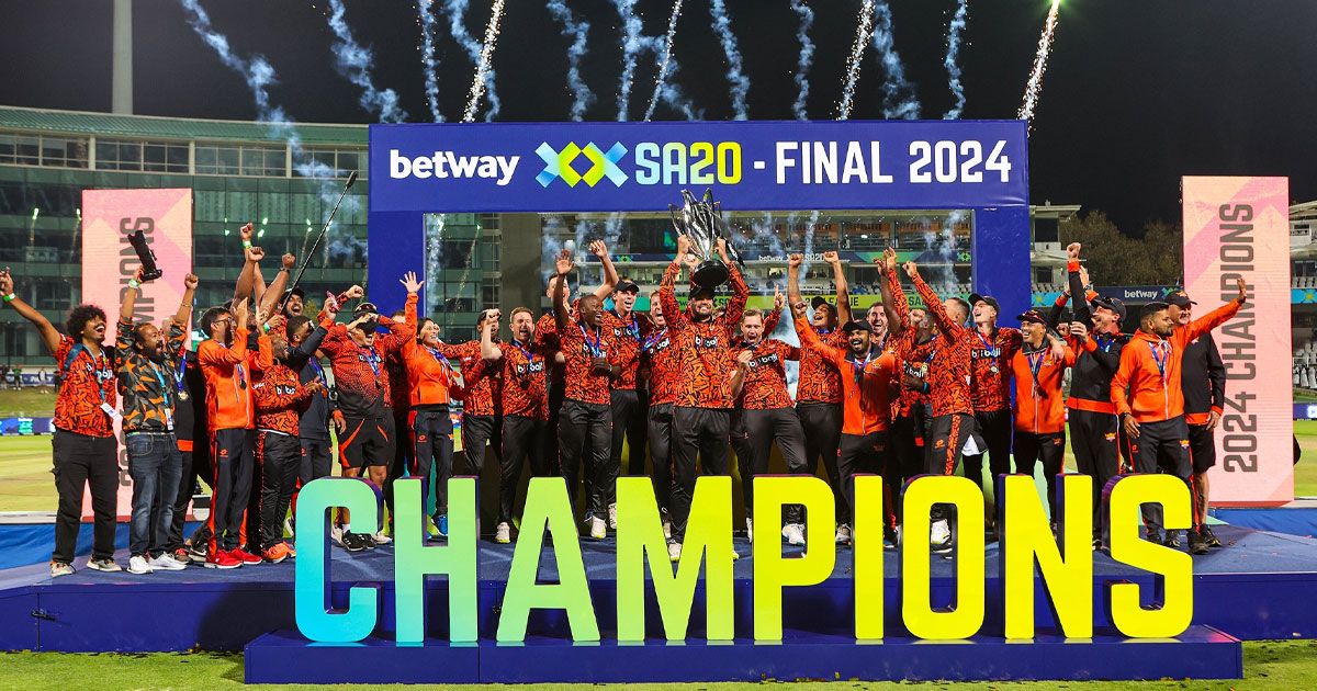 Here's how Sunrisers Eastern Cape celebrated after winning SA20 2024